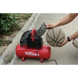Hyper Tough 3 Gallon Oil Free Portable Air Compressor, 100PSI, Red ...
