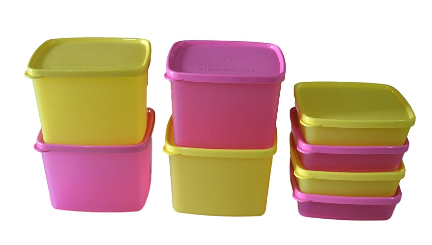 Tupperware Cool N Fresh Plastic Container Set, 8-Pieces, Multicolour ...