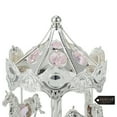 Matashi Silver Plated Musical Carousel with Crystal Studded Horses ...