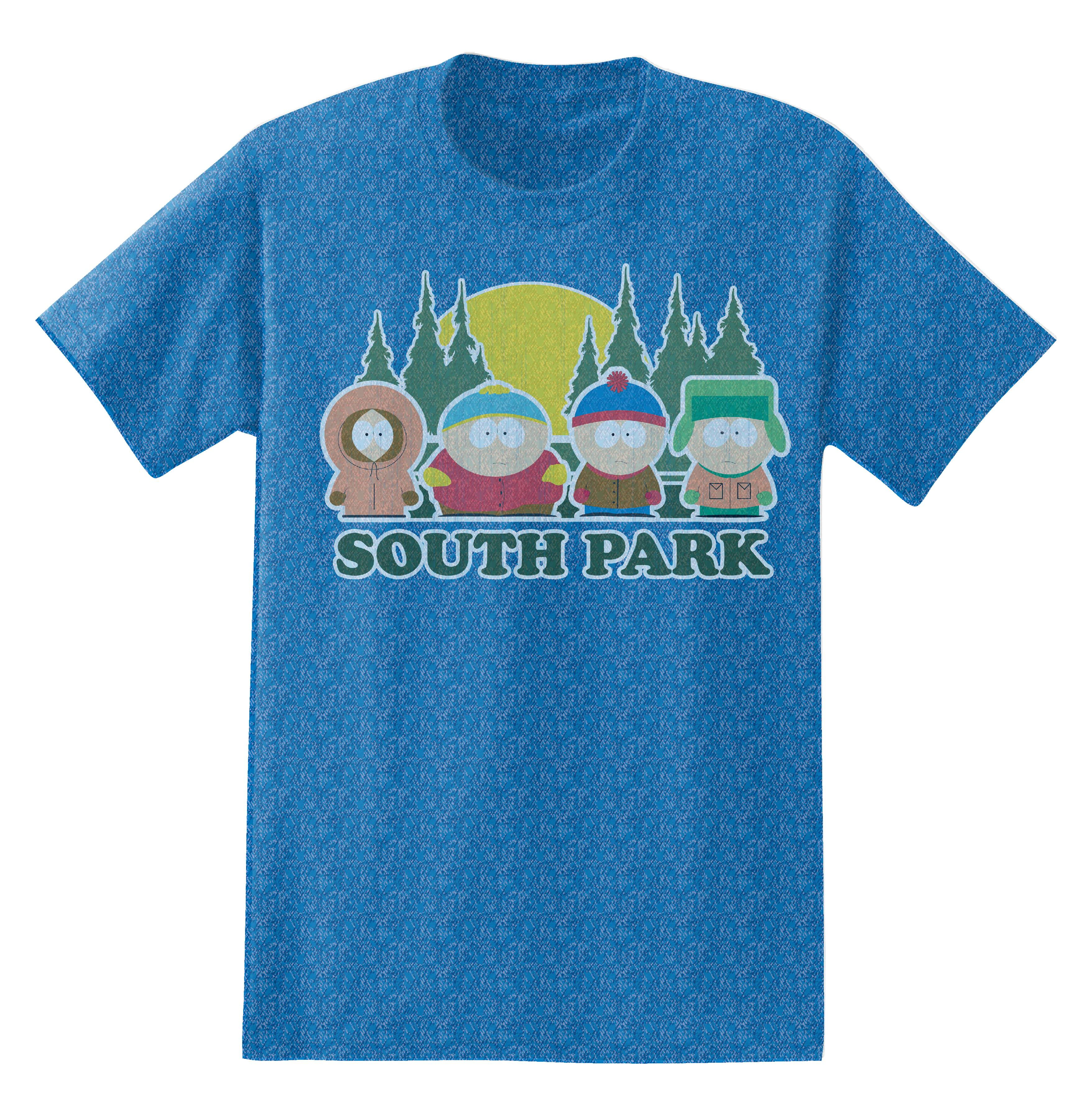 South Park Group Vintage Mens and Womens Short Sleeve T-Shirt (Blue ...