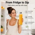 18 oz Glass Water Bottles with , Glass Juice Bottles for Juicing ...