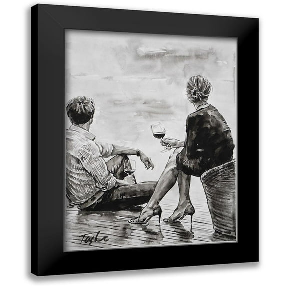 Tashe 15x18 Black Modern Framed Museum Art Print Titled - Romantic ...