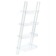 Toby 4-shelf Acrylic Ladder Bookcase Clear - Walmart.com