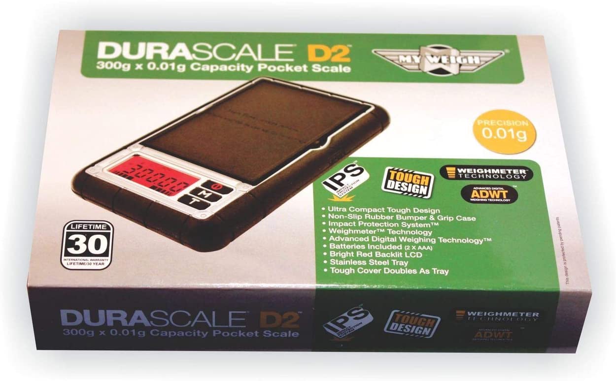 ONE - My Weigh DuraScale D2 660g x 0.1g Digital Scale w/Rubber Case ...