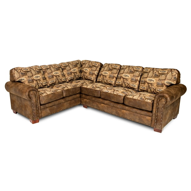 American Furniture Classics Model 8506 80k River Bend Two Piece Sectional Sofa