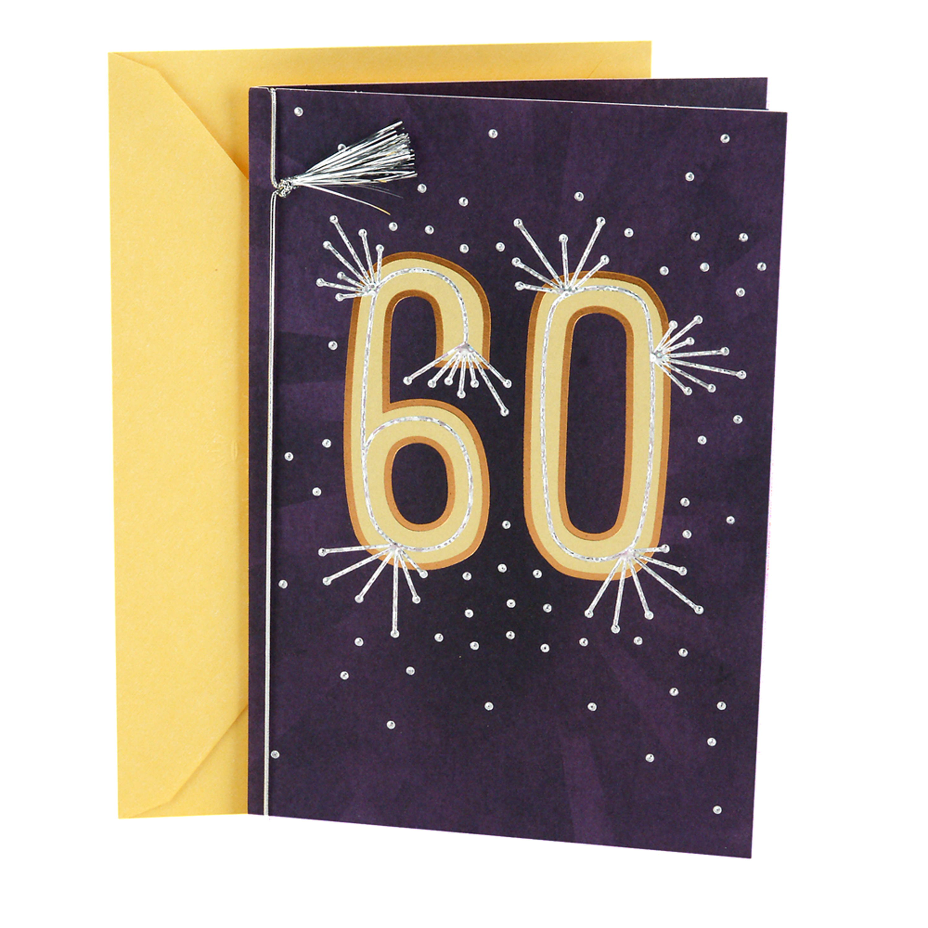 Hallmark 60th Birthday Greeting Card Rays With Tassel Walmart Hallmark 60th Birthday Greeting Card Rays With Tassel Walmart