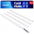 UYGDUY-56.7in Cord Hider, Cord Covers for Mini Wire on Wall, Paintable ...