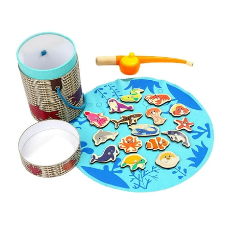 Kids Magnetic Fishing Game Montessori Magnetic Early Educational ...