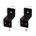YIGSECU Black Coated Z Shaped Joints Strong Cabinet Connectors for High ...