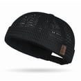 2 Pack Men'S Breathable Brimless Hat Mesh Tang Skull Adjustable Hip Hop ...