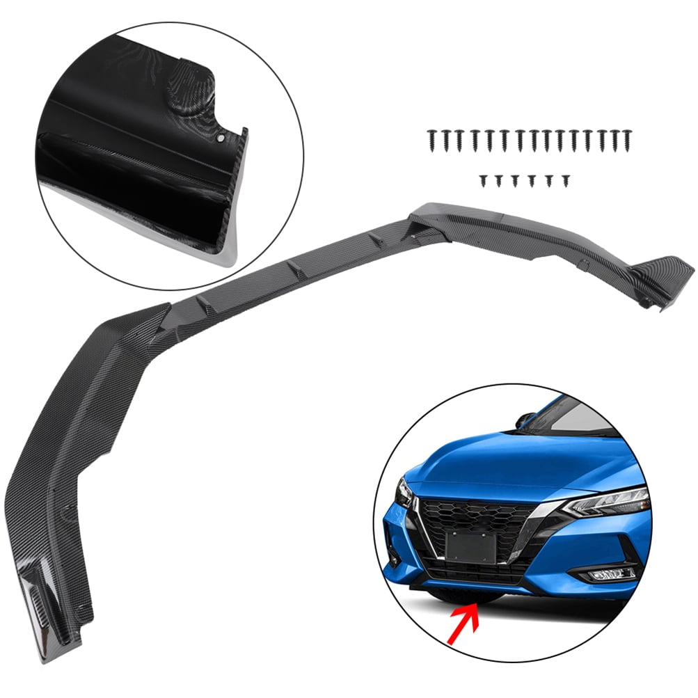 AUTOMUTO Front Bumper Exterior Sticker Accessories PP Front Deflector ...
