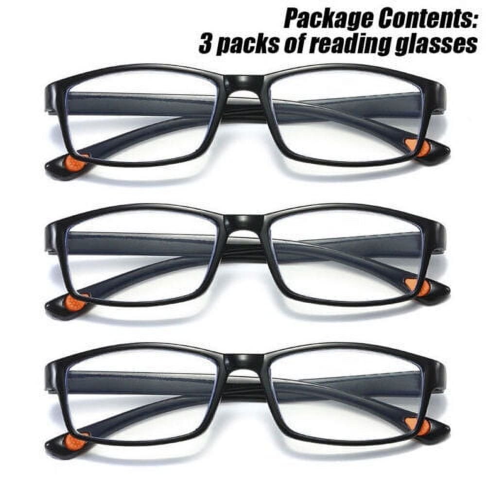 Click here for Snnroo 3 Pack Unisex Rectangular Plastic Frame Rea... prices