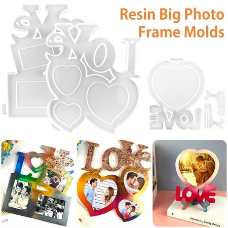 Photo Frame Mould Set for Epoxy Resin Silicone Photo Frame Molds Kit ...