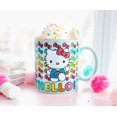 Sanrio Hello Kitty Hello Rainbows Ceramic Mug | Holds 20 Ounces ...
