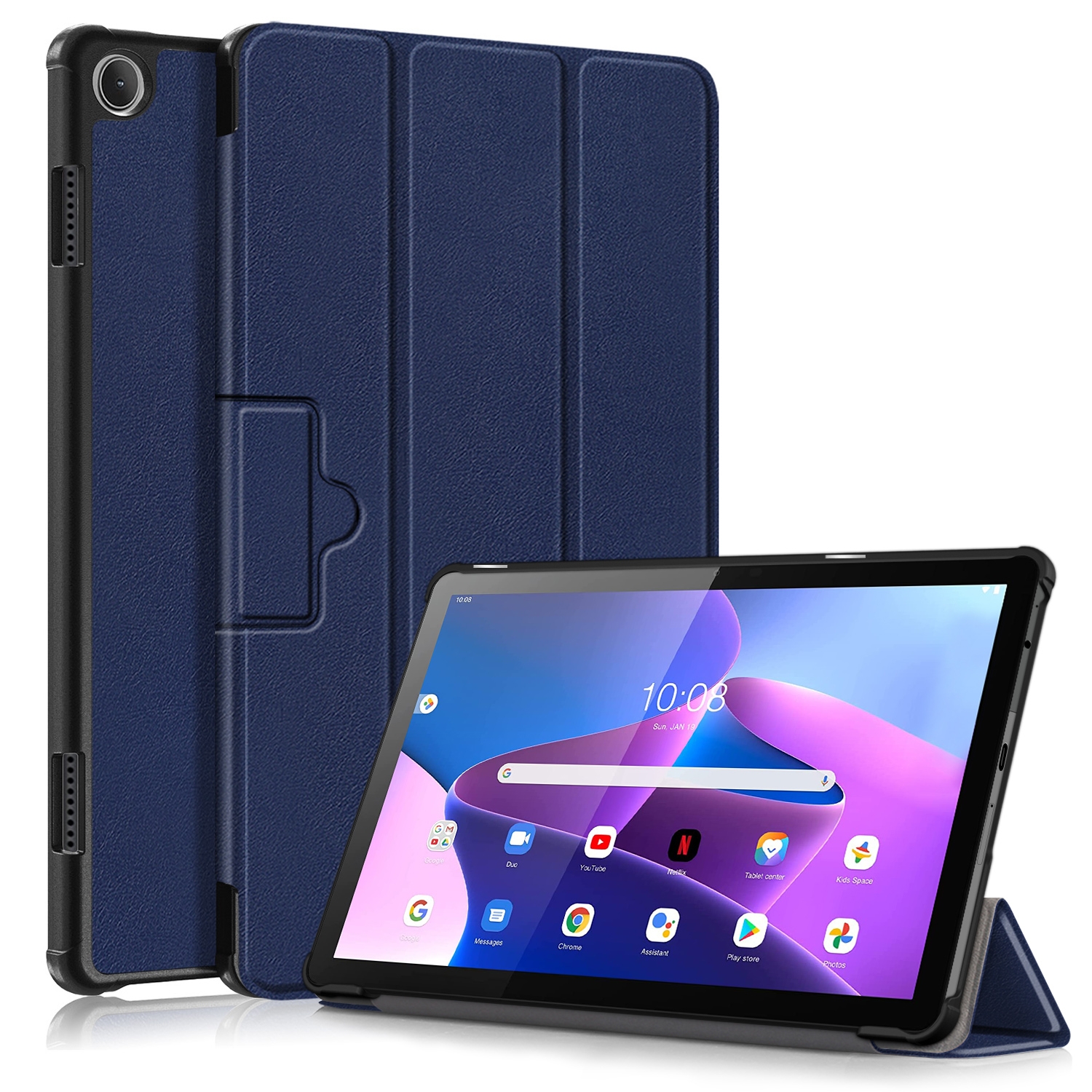 Tablet Accessories For Lenovo Tab M10 10.1 3rd Gen 3-folding Magnetic ...