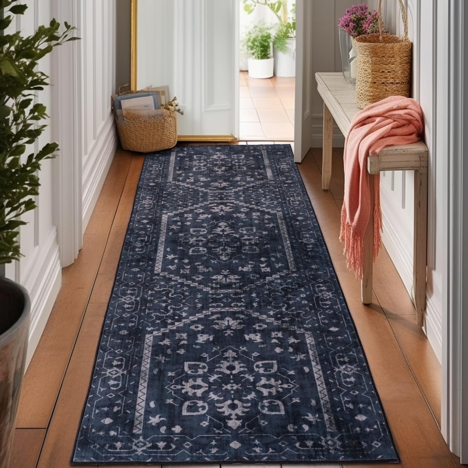 Click here for Siabc-Hallway Rug Runner 2x6 Non Slip Washable  Na... prices