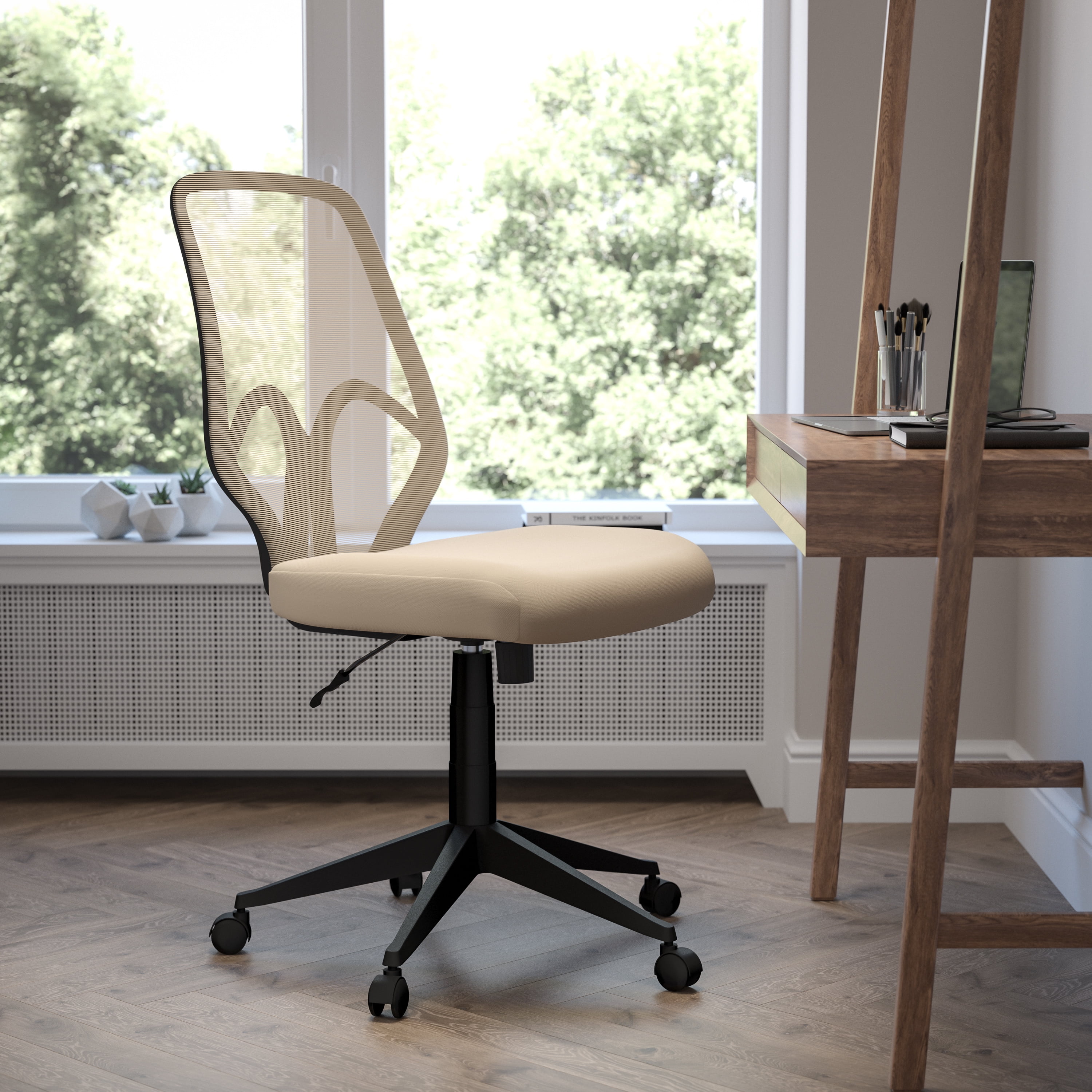 BizChair High Back Light Brown Mesh Office Chair - Walmart.com