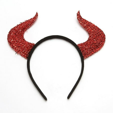 Red Devil Costume Set Devil Horn Headband Pitchfork Kit Demon Prop For ...