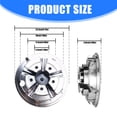 4Pcs 5 Spokes Golf Cart Wheel Covers Replacement 8inch Golf Cart Hub ...