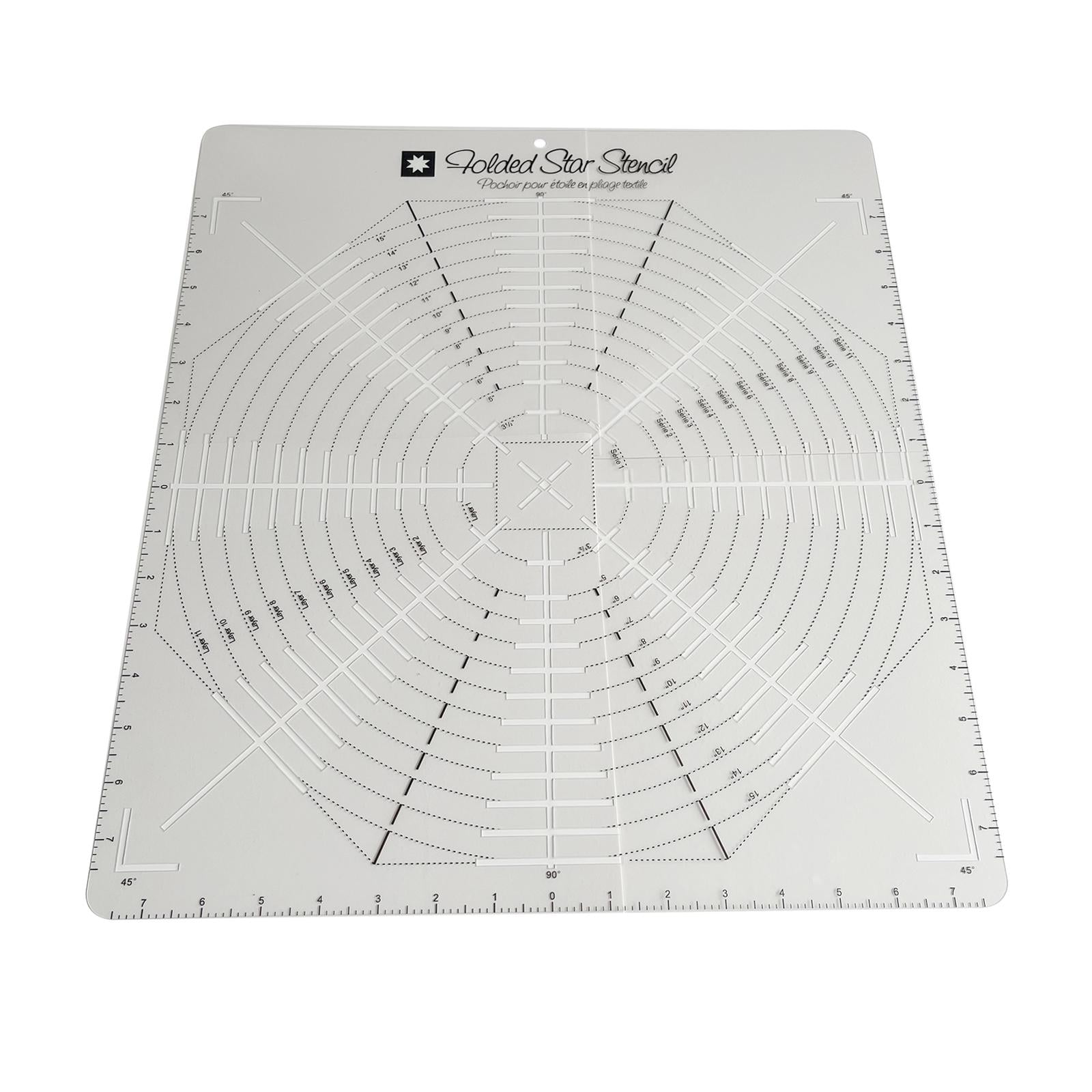 Quilting Ruler Patchwork Multifunction Stencil Plate Quilting Ruler ...