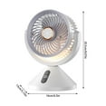 uvwlwu USB Desk Fan With Portable Charging Wall Color Cycle Light Aroma ...