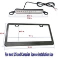 License Plate Frame with Light Bar Assembly- License Plate Light Lamp ...