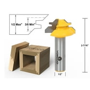 Yonico Small Door Panel & Baseboard Ogee Molding Router Bit - 1/4 ...