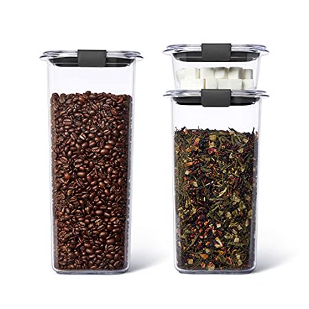 Rubbermaid 6-Piece Brilliance Food Storage Containers for Pantry with ...