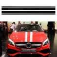 2X Black Car Hood Stripe Decal Strip Bar Graph Bonnet Sticker Custom ...