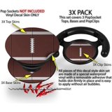 Decal Style Vinyl Skin Wrap 3 Pack for PopSockets Football (POPSOCKET ...