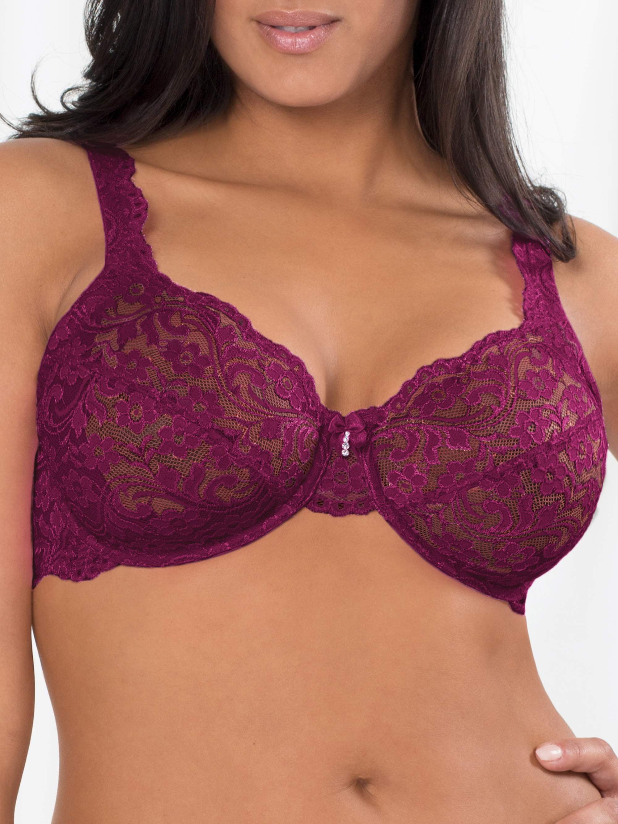Smart And Sexy Womens Curvy Signature Lace Unlined Underwire Bra Style
