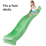Blue Rabbit Play Outdoor Wavy Kids Slide, 8 Feet, Lime Green - Walmart.com