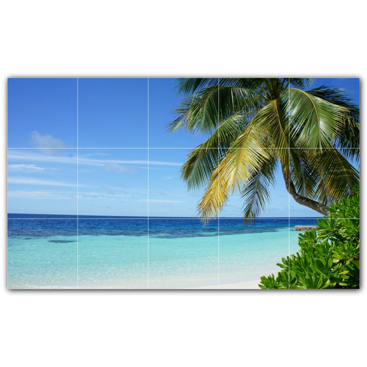 Picture-Tiles.com: Beach Ceramic Tile Wall Mural WAL500077-53XL. 60"W x ...