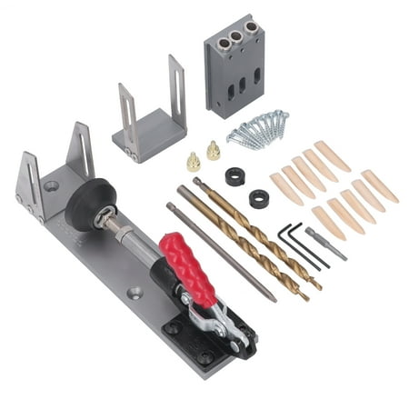 Pocket Hole Jig System Kit, Removable Pocket Screw Jig, Metal Pocket ...