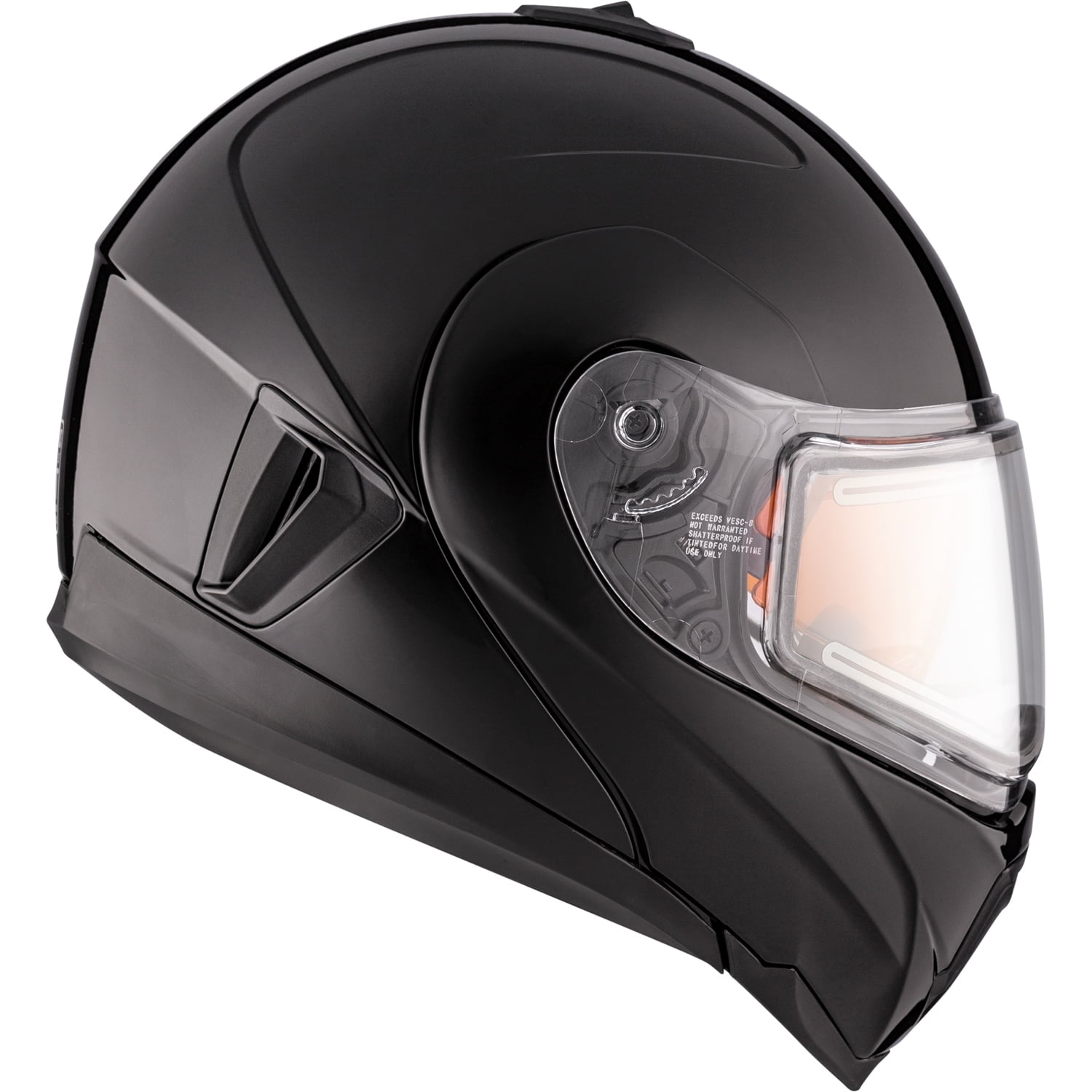 Snowmobile Helmet Electric Modular CKX Tranz 1.5 AMS Glossy Black ...
