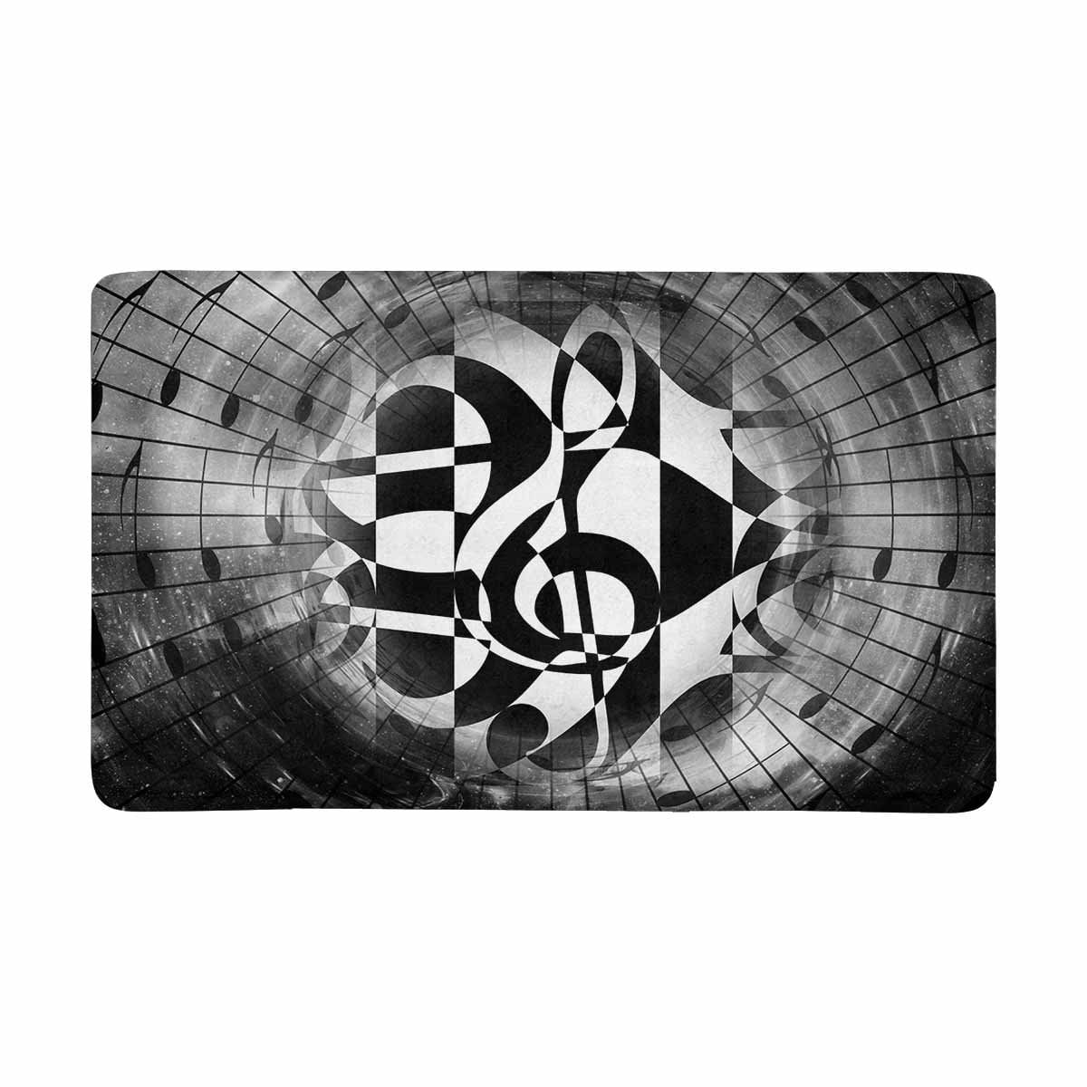 MKHERT Musical Theme Music Clefs Music Note Lines Doormat Rug Home ...