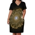 Cat's Eye Nebula Halo Loose Pocket Dress clothing women summer 2025 ...