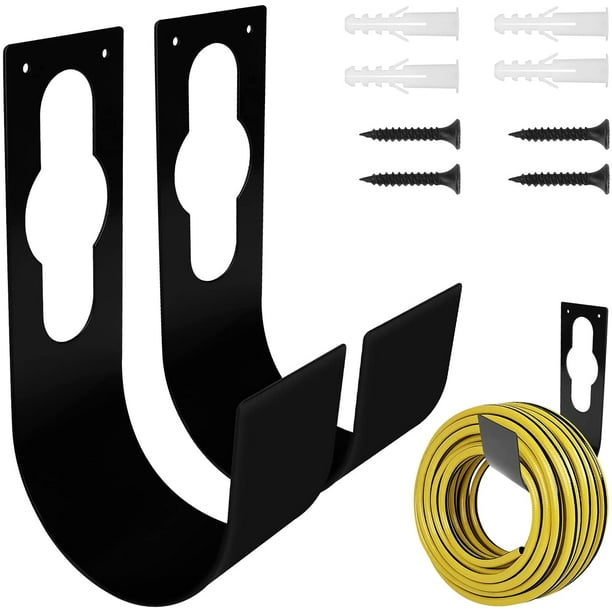 Garden Hose Hanger, Jhua 2 PCS Garden Hose Holder Hook Heavy Duty Metal ...