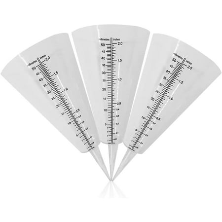 Cone Rain Gauge Outdoor Sprinkler Gauge Rain Water Tube Clear Measuring ...