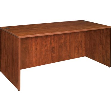 HON Foundation Breakfront Desk Shell Bow Front, 72w x 42d x 29h, Shaker ...