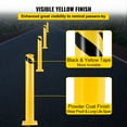 VEVOR 2 PCS Safety Bollard Steel Bollard Post Yellow Pipe Steel Barrier ...