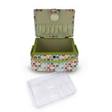 Dritz Curved Sewing Basket, Large, Multicolor Retro - Walmart.com