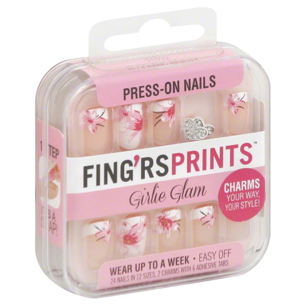 Pacific World Fingrs Prints Press-On Nails, 24 ea - Walmart.com
