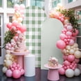 7.2FT Arch Backdrop Covers, Sage Green Checkered Wedding Arch Cover ...
