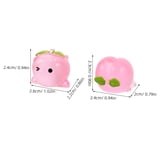 WHAMVOX 8pcs Pig Mini Figurines Toys Figure Animal Toys Set Cute ...