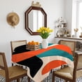 Abstract Color Block Geometric Art Table Cloth 60x60in, Waterproof ...