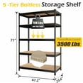 TrumanPick Heavy Duty Storage Shelves 3500LBS Metal Garage Storage Rack ...