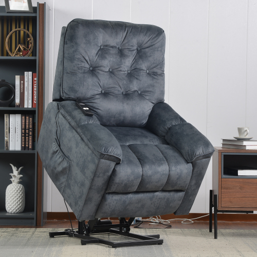 CHURANTY Velvet Power Lift Recliner Chair Lazy Sofa for Elderly, Heavy ...