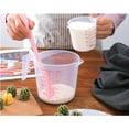 2 Pcs 1 Liter (32oz) 1000ml Clear Plastic Measuring Cup - 4-Cup Capacity Milliliters, Liter, Oz ...