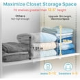 8 Pack 12in Height Shelf Dividers for Closet Organization, Clear ...